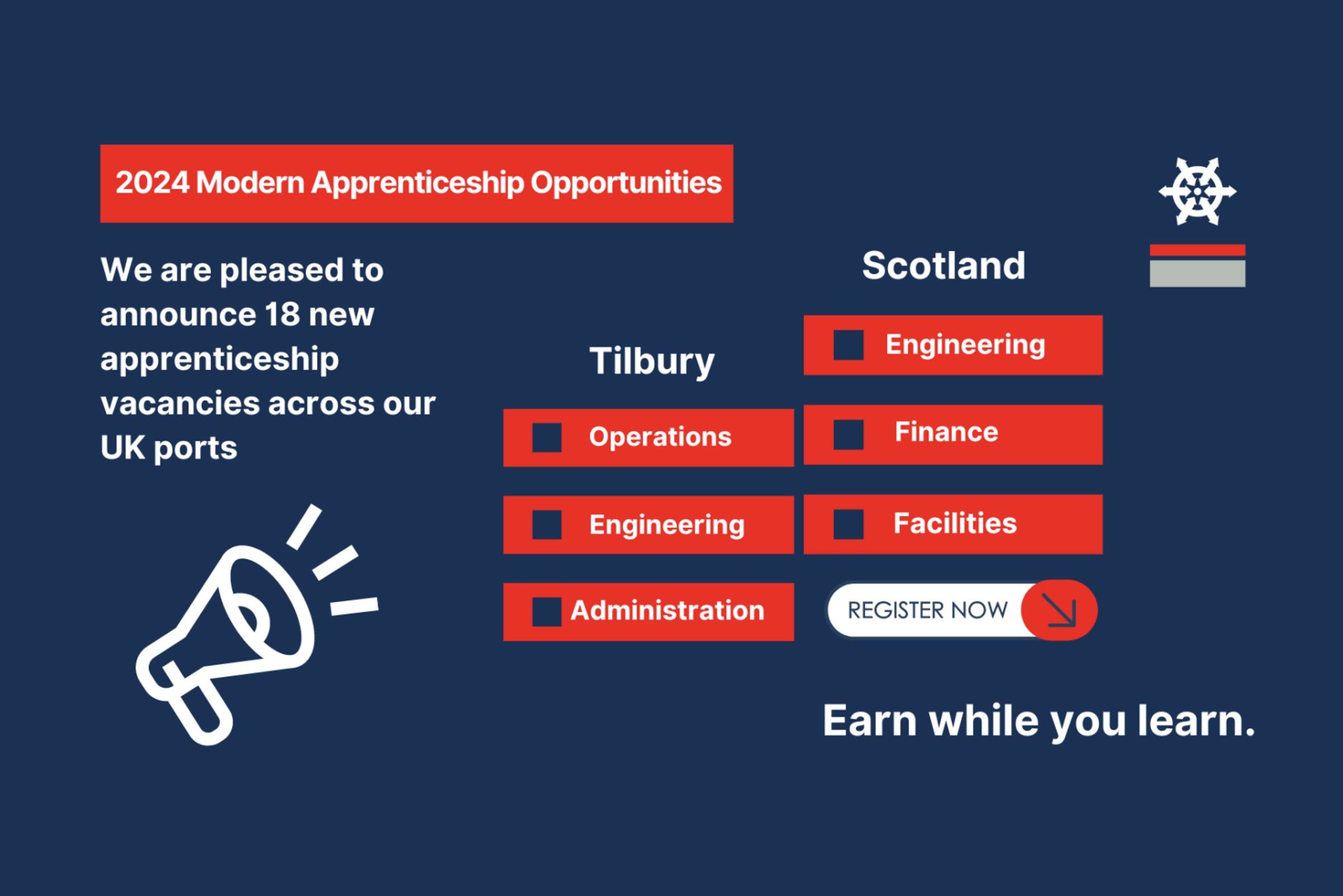 Forth Ports announces 18 Modern Apprenticeship roles across the business | Forth Ports